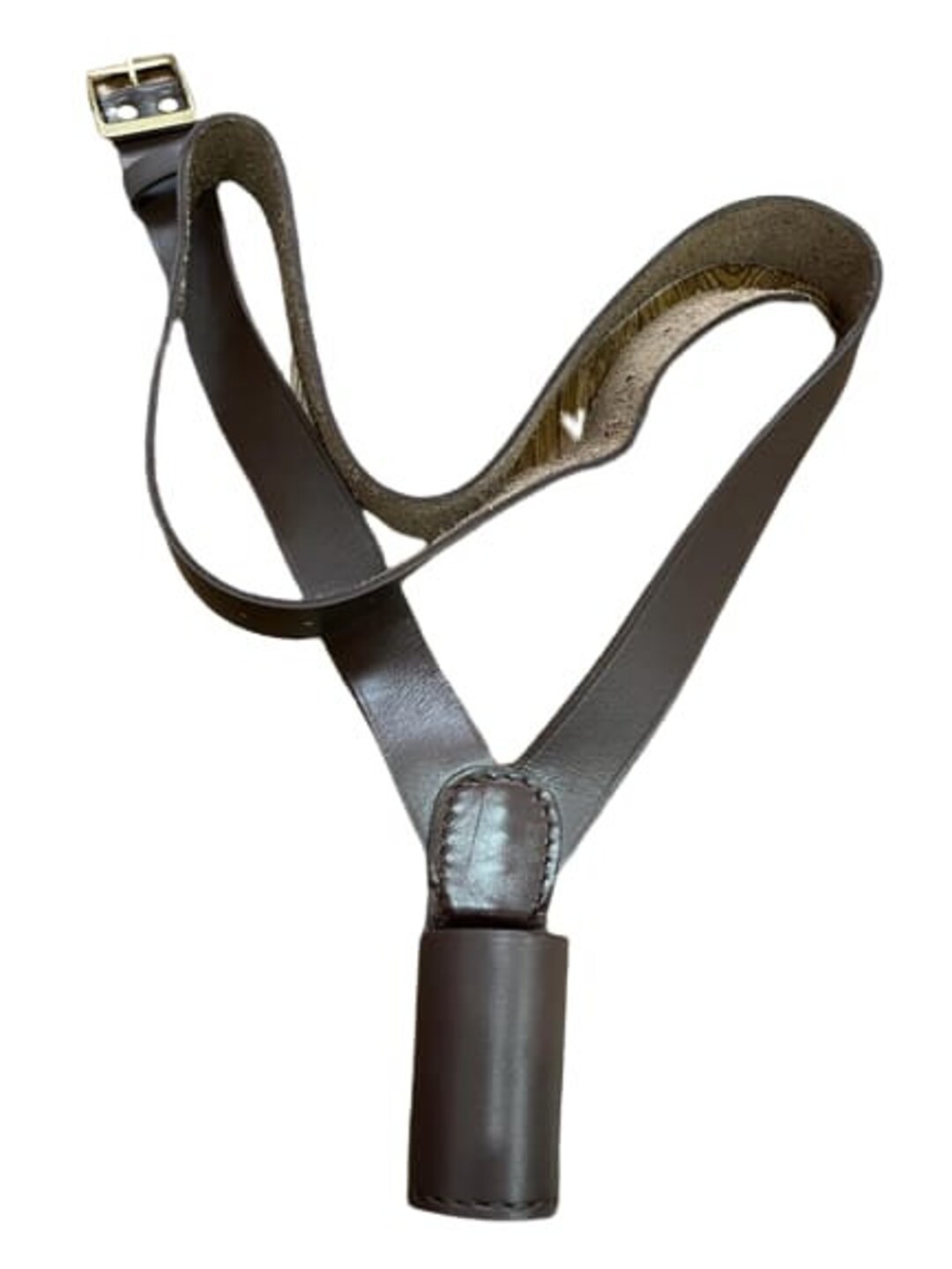 Flag Pole Belt Holder Carrier Brown Leather, Military, Parade Masonic ...