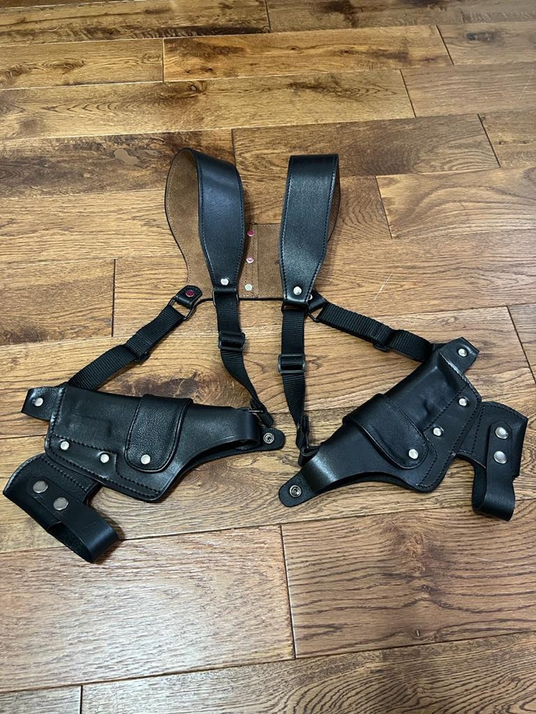 Custom Made Double Gun Leather Shoulder Holster for All Gun Model - Etsy