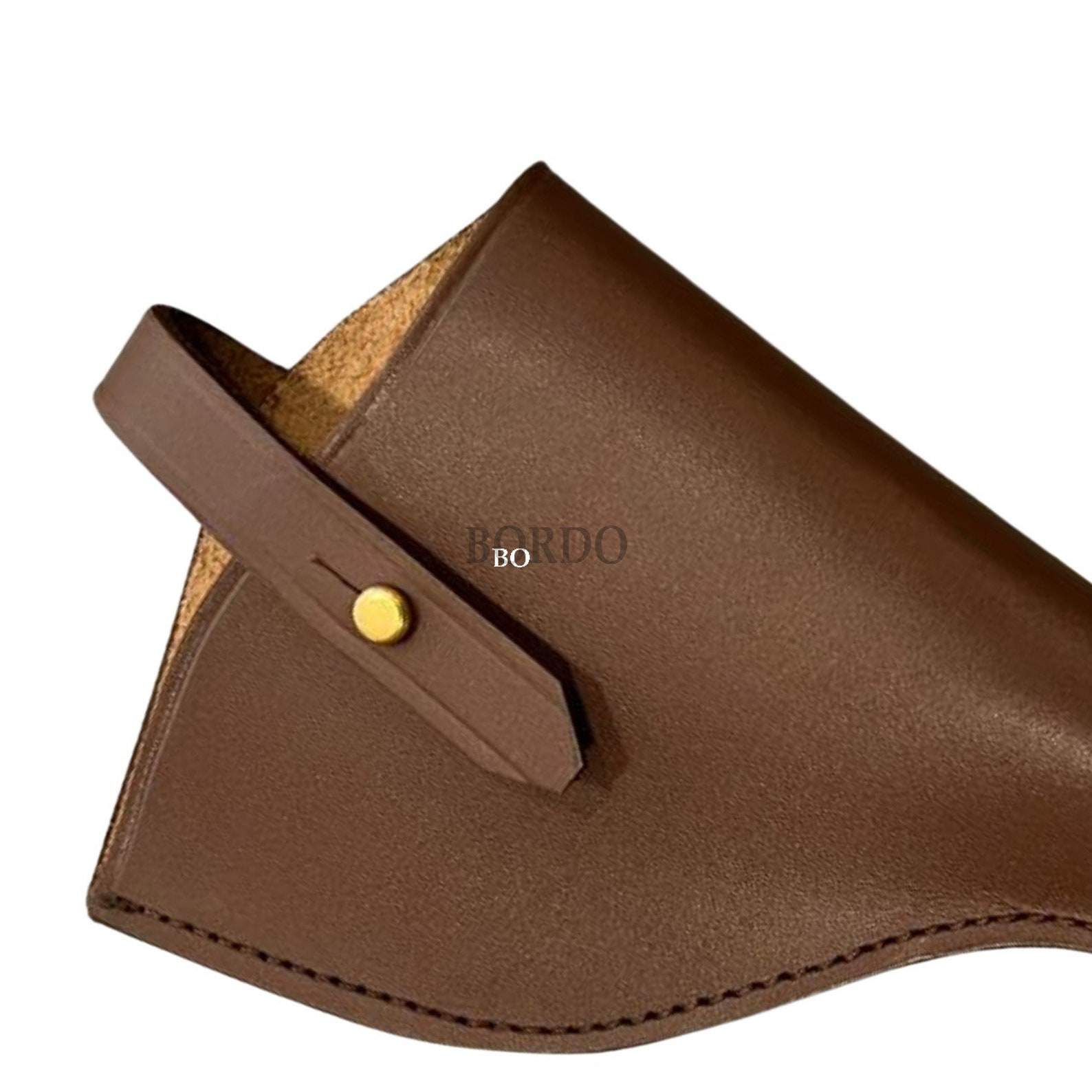 WW1 WW2 Webley Open Top Brown Holster Revolver Leather Reproduction New ...