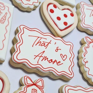 That's Amore Themed Wedding/bridal Decorated Sugar Cookies (1 Dozen) - Etsy
