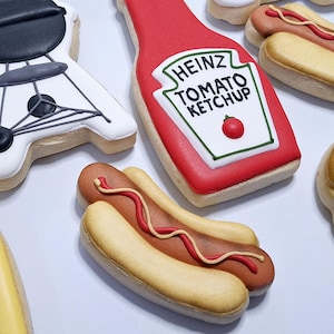 BBQ Themed Decorated Sugar Cookies - Etsy