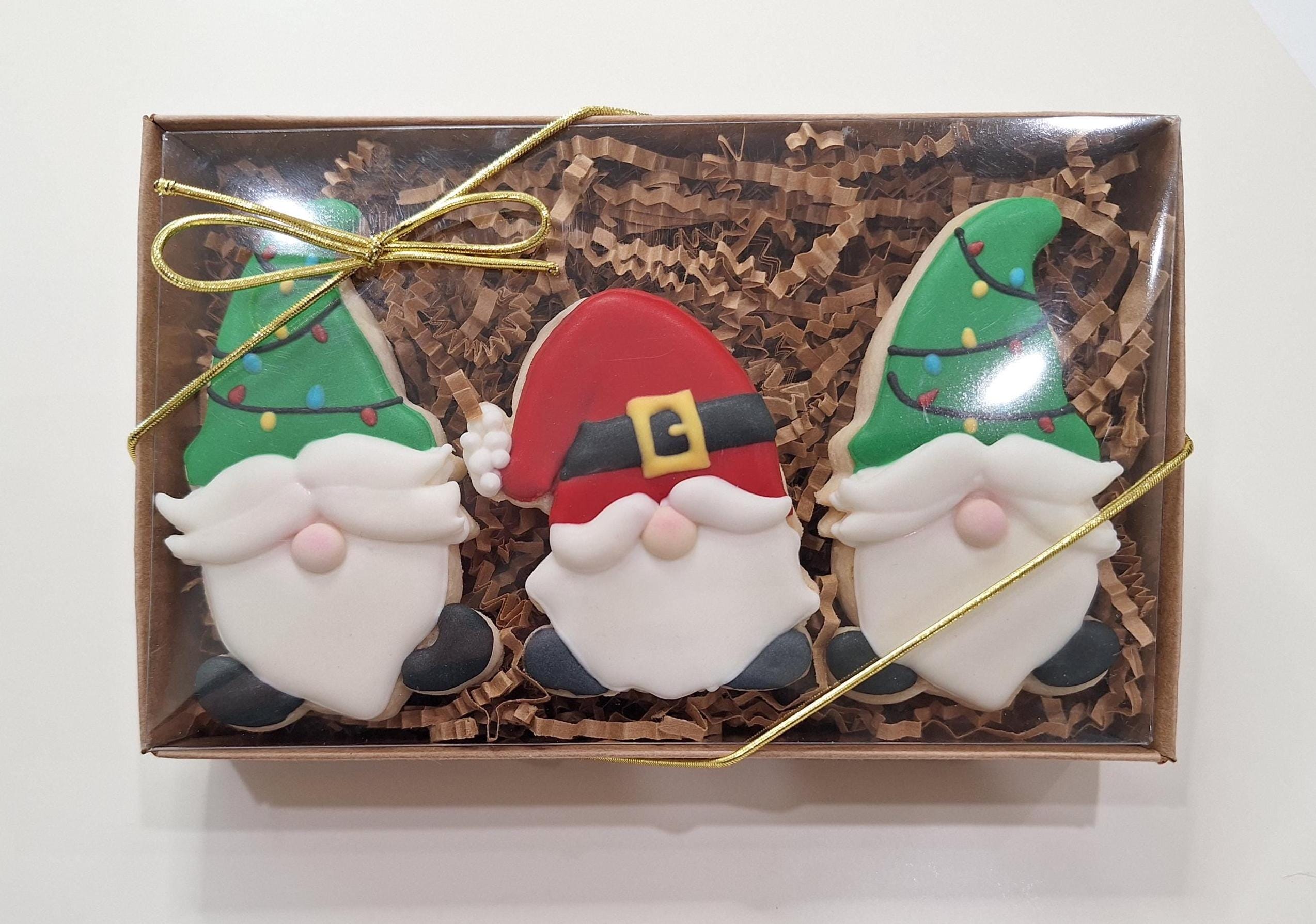 Christmas Gnome Sugar Cookie Trio. (3 Cookies) - Etsy