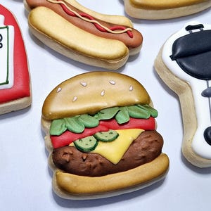 BBQ Themed Decorated Sugar Cookies - Etsy