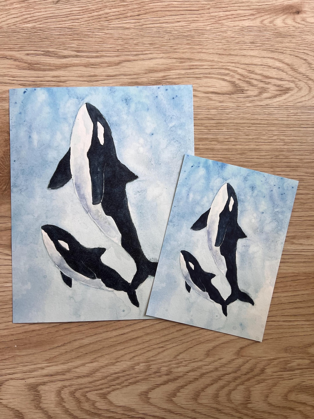 Orca Watercolor Print, Whale Watercolor Painting, Orca Art, Sealife Art ...