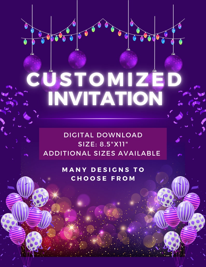 Unique Personalized Digital Invitations in English and Spanish ...