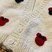 Mickey Mouse Baby Cardigan Outfit Handmade Knitted Knit Whitlove - Etsy