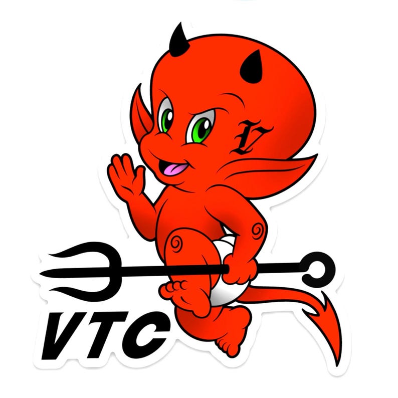 Hot Stuff Vinyl Sticker - Etsy