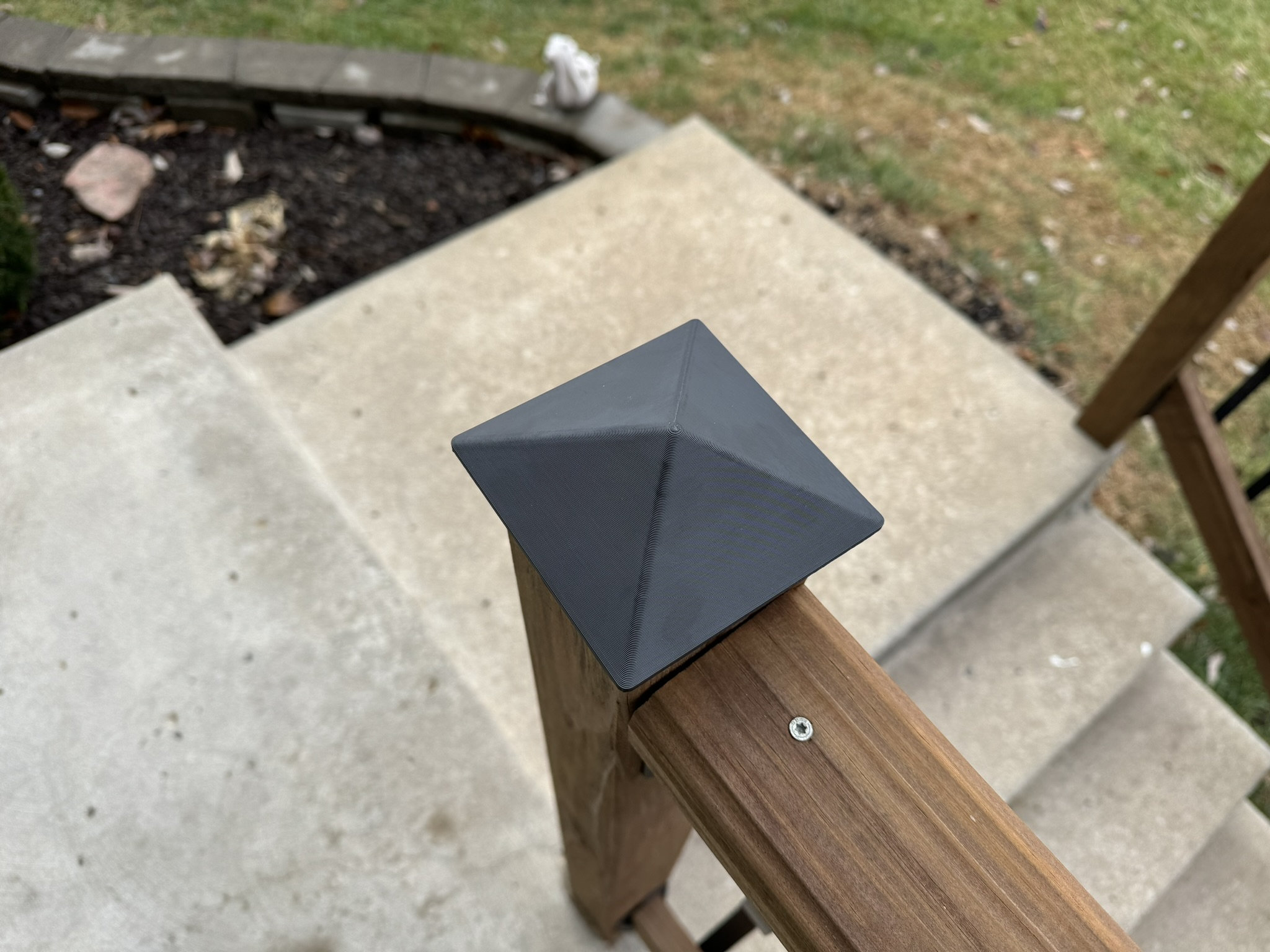 Cedartone Post Cap - Pyramid Style - Etsy