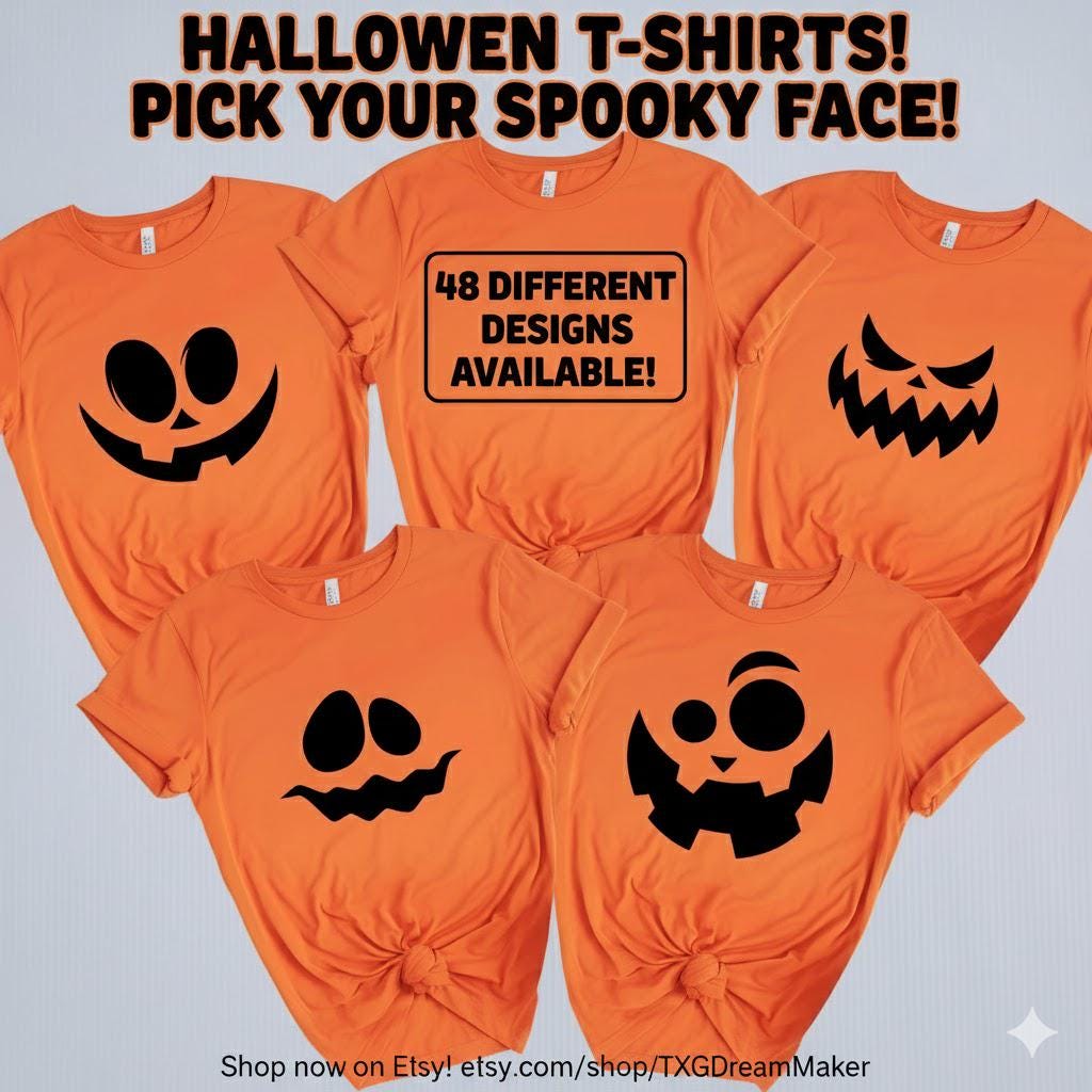 Pumpkin Season Shirt: Custom Halloween Matching Group Tees - Etsy