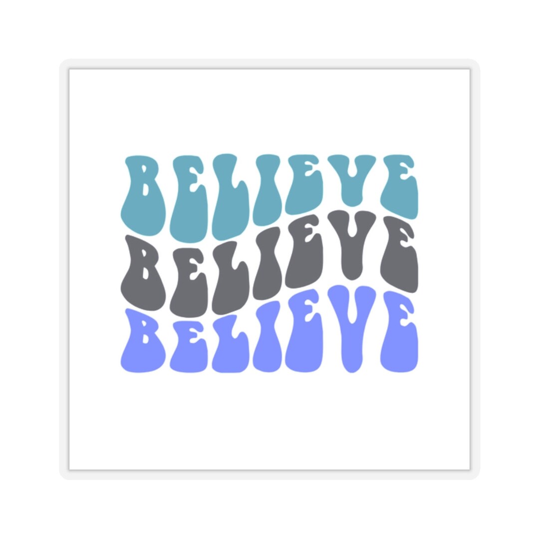 Believe Stickers - Etsy