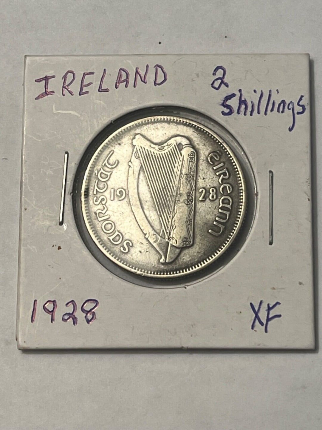 Ireland 1928 Florin 2 Shillings Silver Coin - Etsy