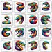 Colorful Snake Head Clipart Watercolor | Snake Clipart | Snake Head Png ...