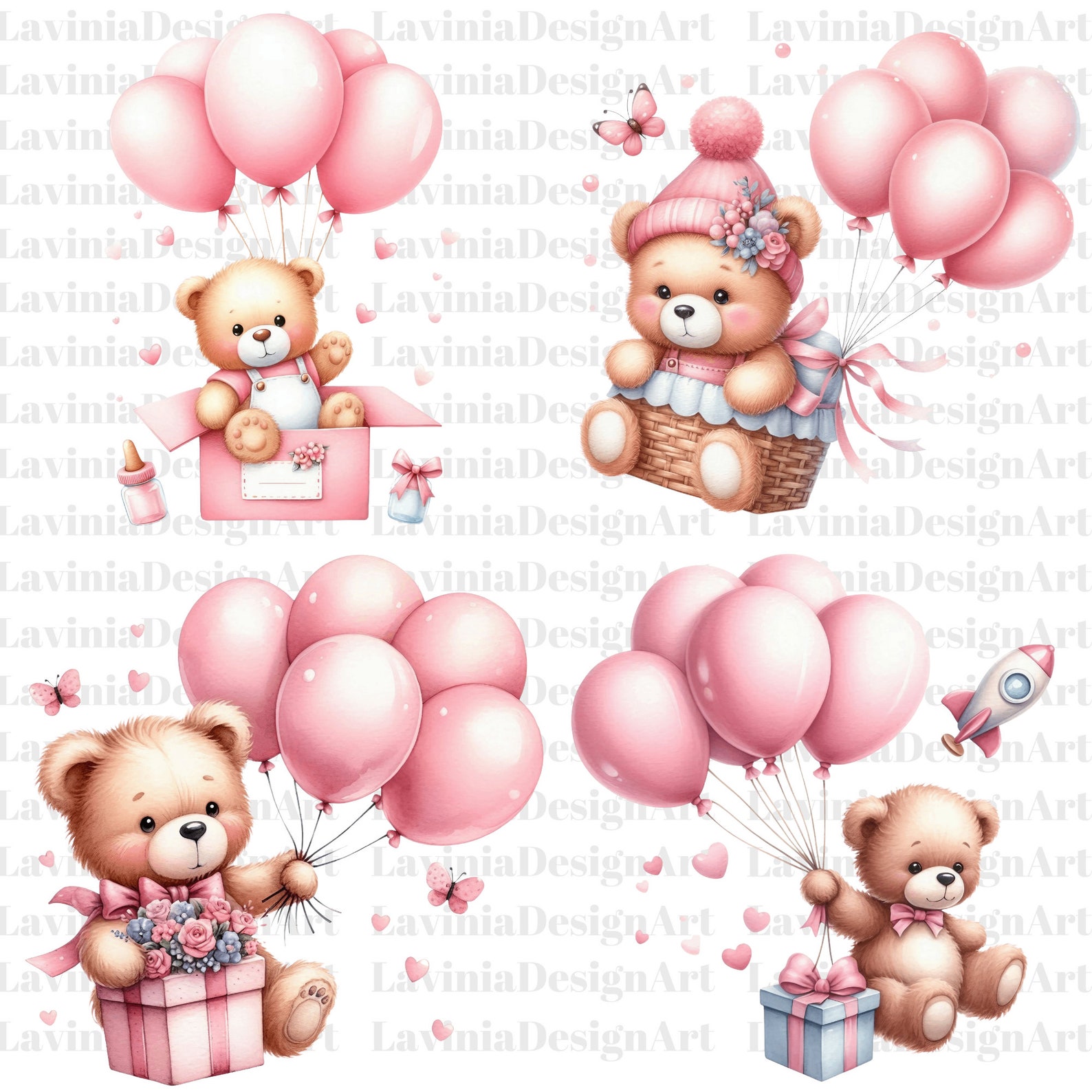 Happy Birthday Teddy Bear Clipart | Teddy Bear | Happy Birthday Clipart ...