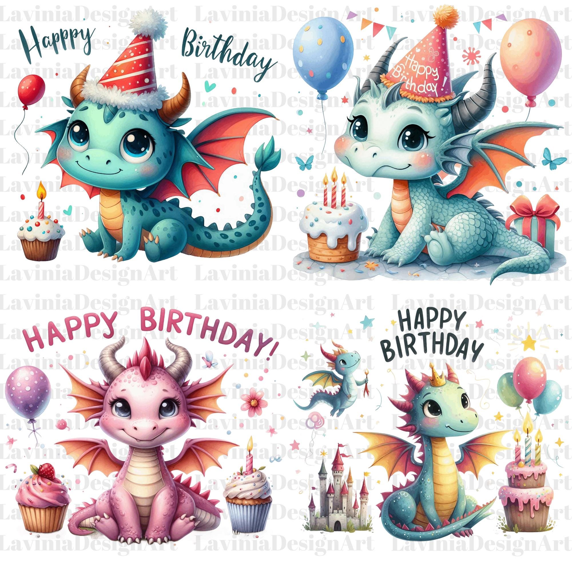 Happy Birthday Dragon Clipart | Happy Birthday Clipart | Dragon Clipart ...