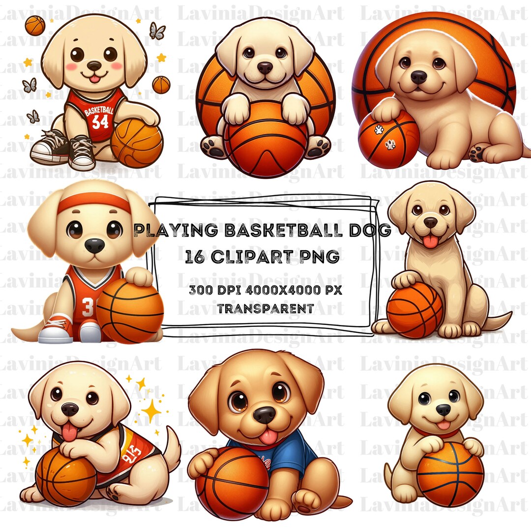 Playing Basketball Dog Clipart | Dog Clipart | Basketball Clipart ...