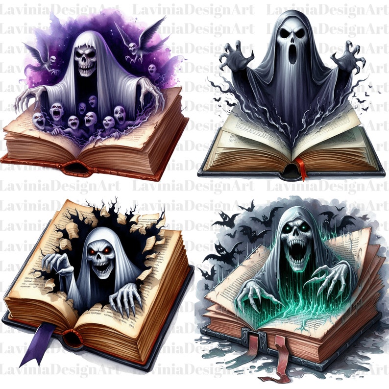 Scary Evil Book 2 Clipart | Halloween Clipart | Evil Book Clipart ...