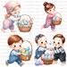 Easter Baby Clipart | Easter Clipart | Baby Clipart | Easter PNG | Baby ...