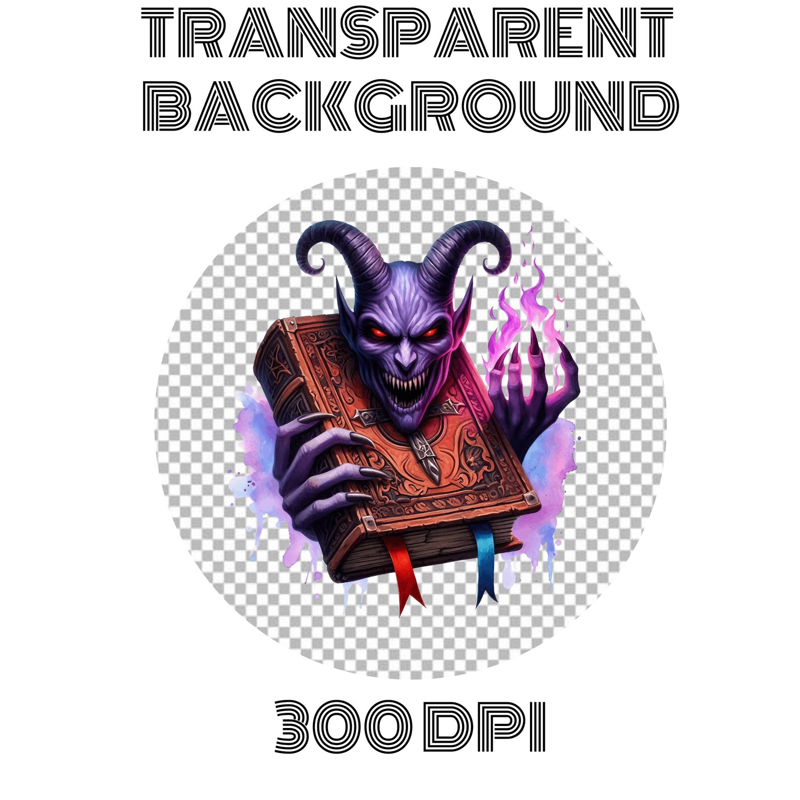 Scary Evil Book Clipart Halloween Clipart Evil Book Clipart Demon ...