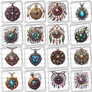 Mythical Talisman Clipart Watercolor | Mythical Clipart | Talisman PNG ...