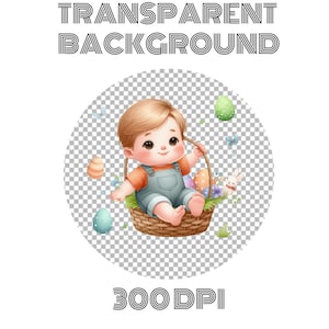 Easter Baby Clipart | Easter Clipart | Baby Clipart | Easter PNG | Baby ...