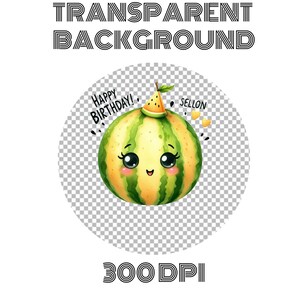 Melon Birthday Clipart | Birthday Clipart | Melon Clipart | Melon ...