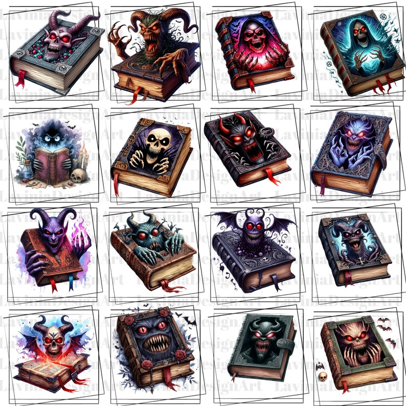 Scary Evil Book Clipart Halloween Clipart Evil Book Clipart Demon ...