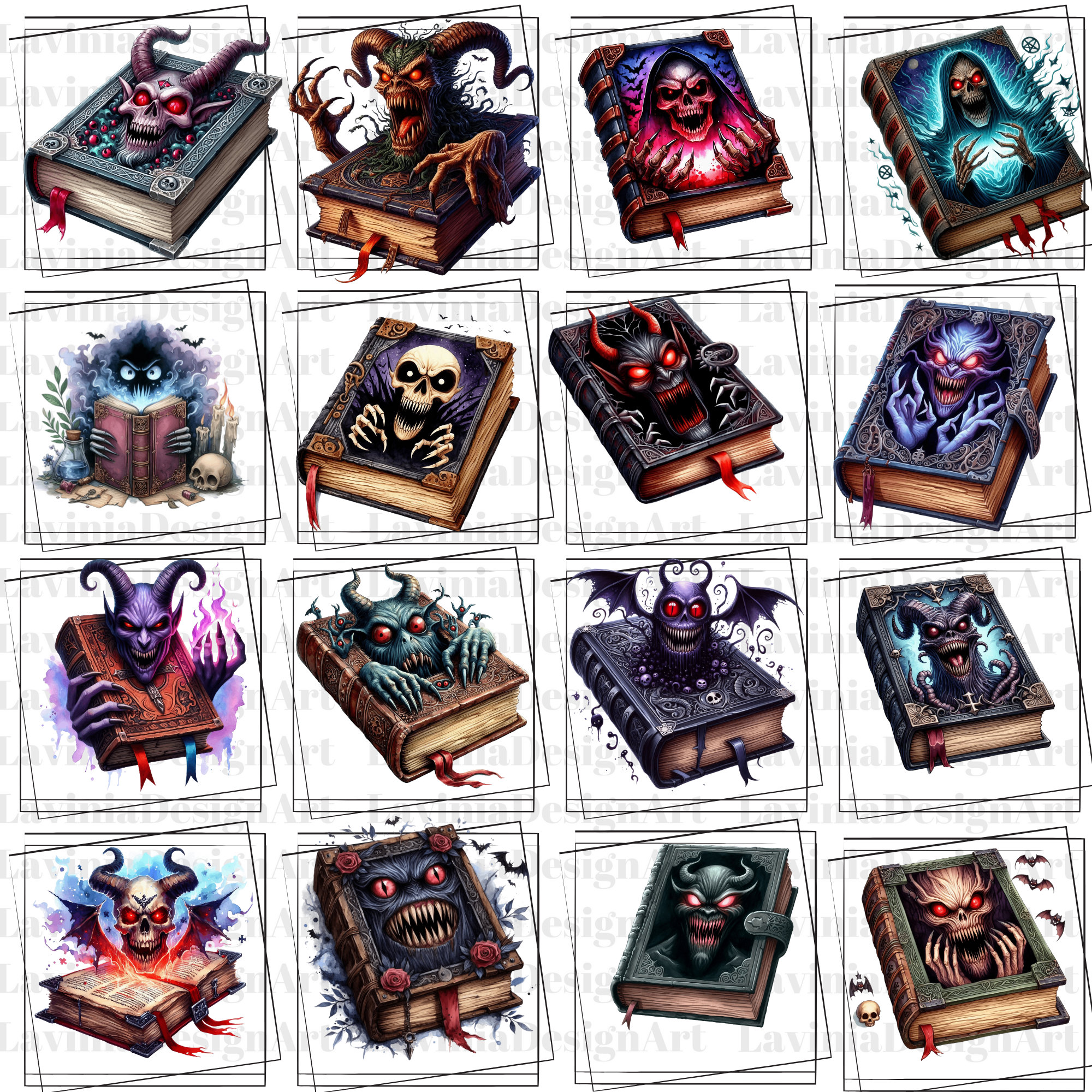 Scary Evil Book Clipart Halloween Clipart Evil Book Clipart Demon ...
