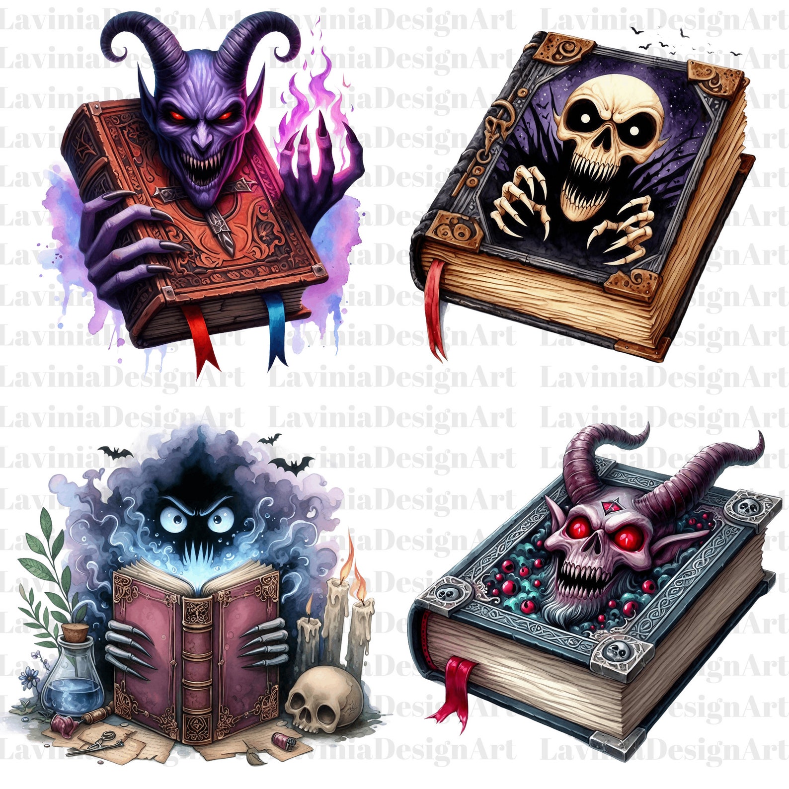 Scary Evil Book Clipart Halloween Clipart Evil Book Clipart Demon ...