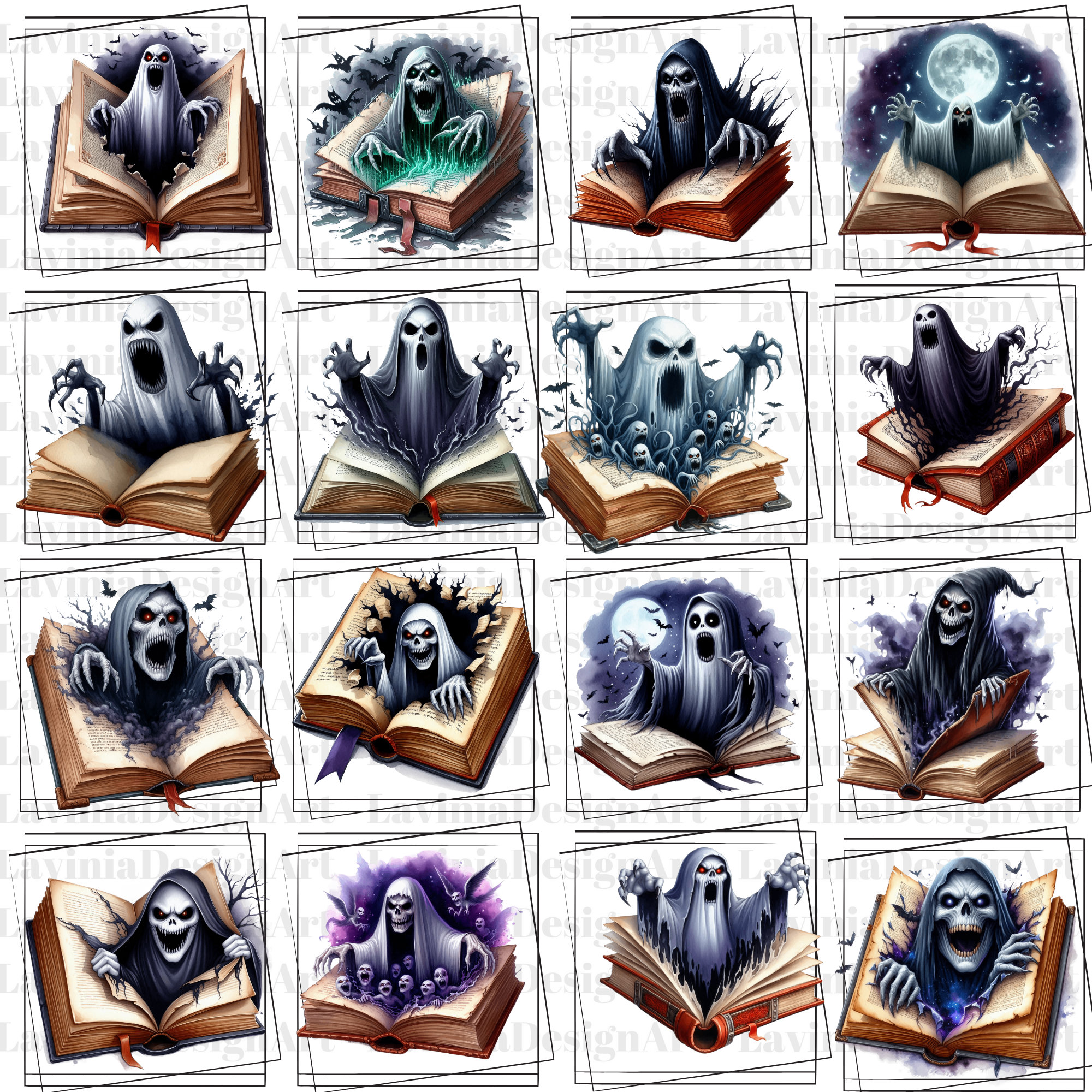 Scary Evil Book 2 Clipart | Halloween Clipart | Evil Book Clipart ...