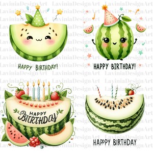 Melon Birthday Clipart | Birthday Clipart | Melon Clipart | Melon ...