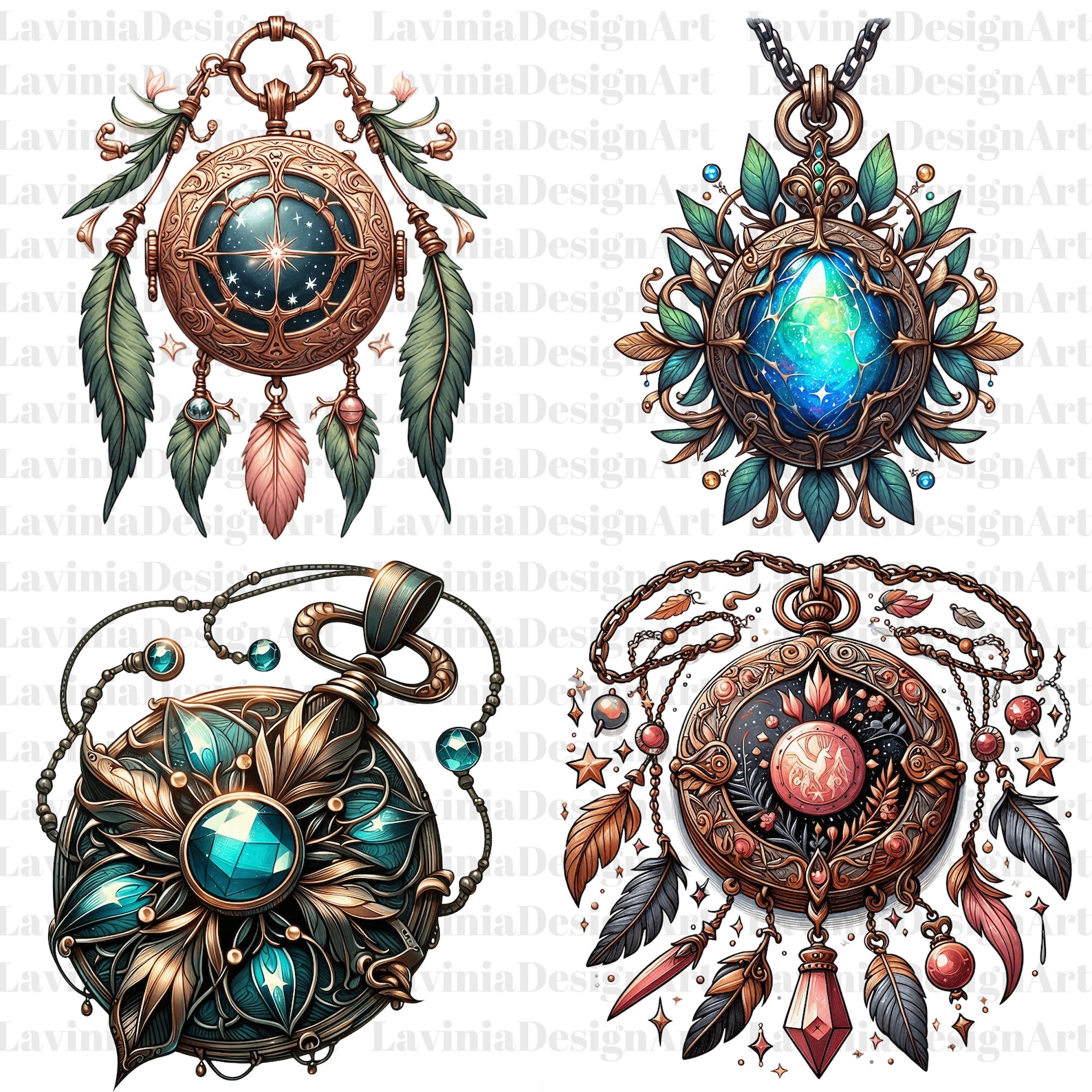 Mythical Talisman Clipart Watercolor | Mythical Clipart | Talisman PNG ...