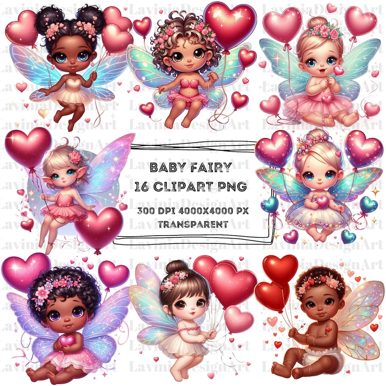 Baby Fairy Clipart | Baby Clipart | Fairy Clipart | Fairy Valentines ...
