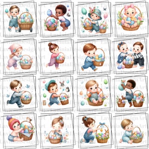 Easter Baby Clipart | Easter Clipart | Baby Clipart | Easter PNG | Baby ...
