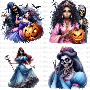 Halloween Princess Clipart Watercolor | Halloween Clipart | Halloween ...