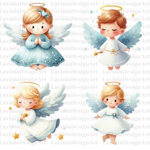 Art Angel Clipart Angel Clipart Cute Angel Watercolor Clipart ...