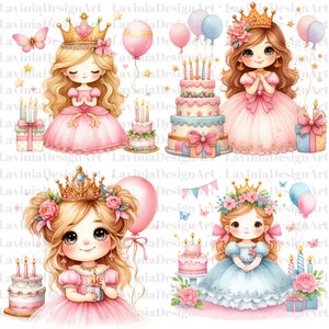 Little Princess Birthday Clipart Birthday Clipart Princess Clipart ...