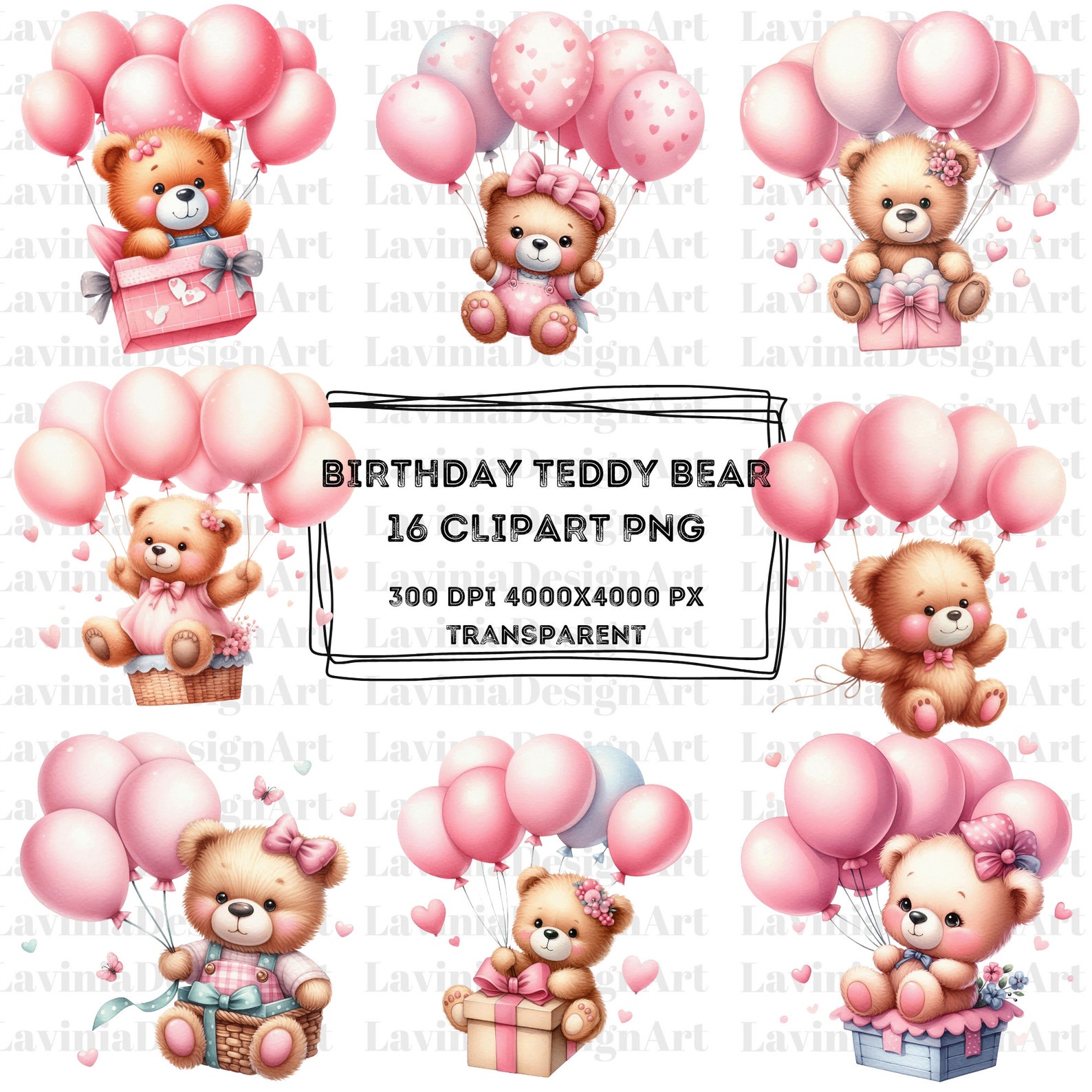 Happy Birthday Teddy Bear Clipart | Teddy Bear | Happy Birthday Clipart ...