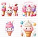 Ice Cream Happy Birthday Clipart Watercolor | Ice Cream Clipart | Cute ...