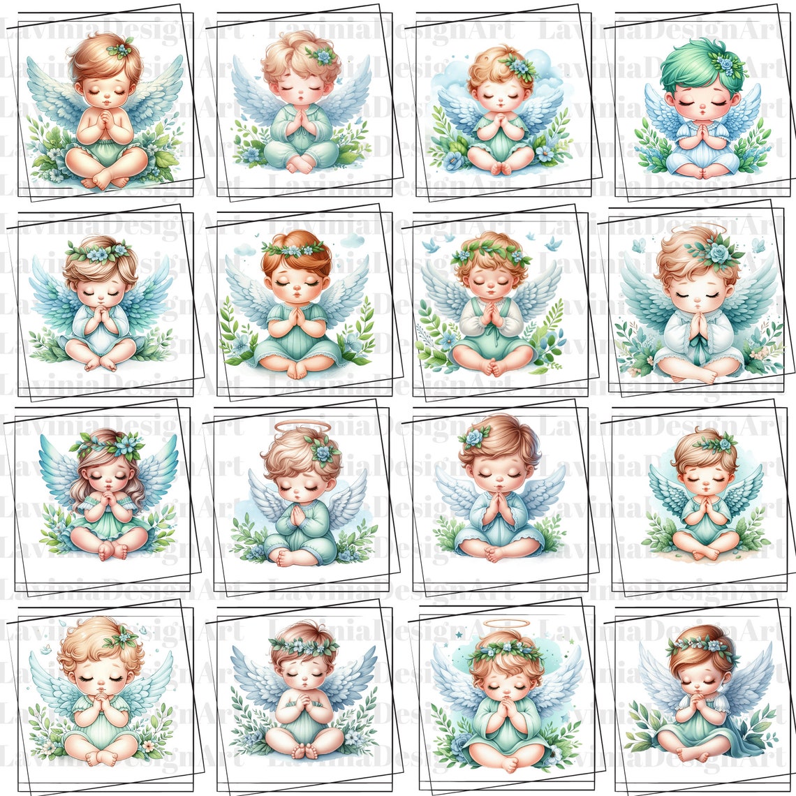 Cute Baby Angel Clipart | Angel | Baby Angles | Baby Shower Decoration ...