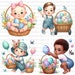 Easter Baby Clipart | Easter Clipart | Baby Clipart | Easter PNG | Baby ...