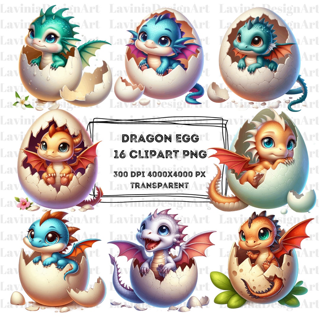 Dragon Egg Clipart Watercolor | Dragon Clipart | Egg Clipart | Dragon ...
