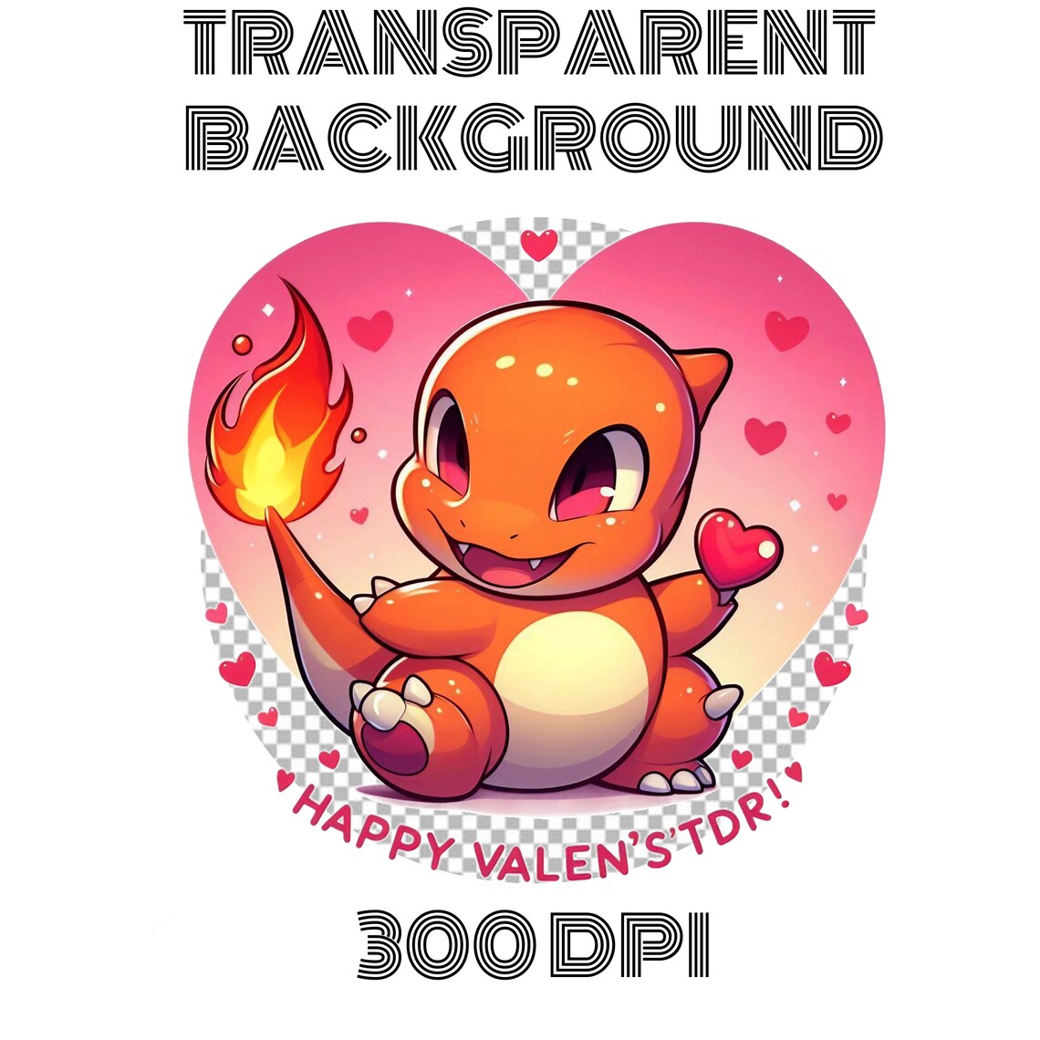 Watercolor Valentine's Day Charmander Clipart Bundle Charizard Clipart ...