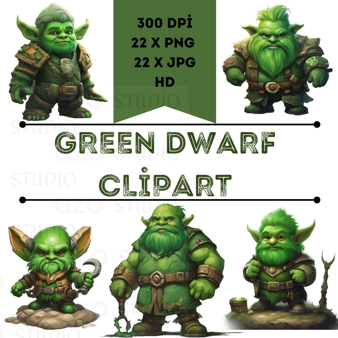 Clipart Anão Verde, Clipart Anão Aquarela, Uso Comercial, Download De ...