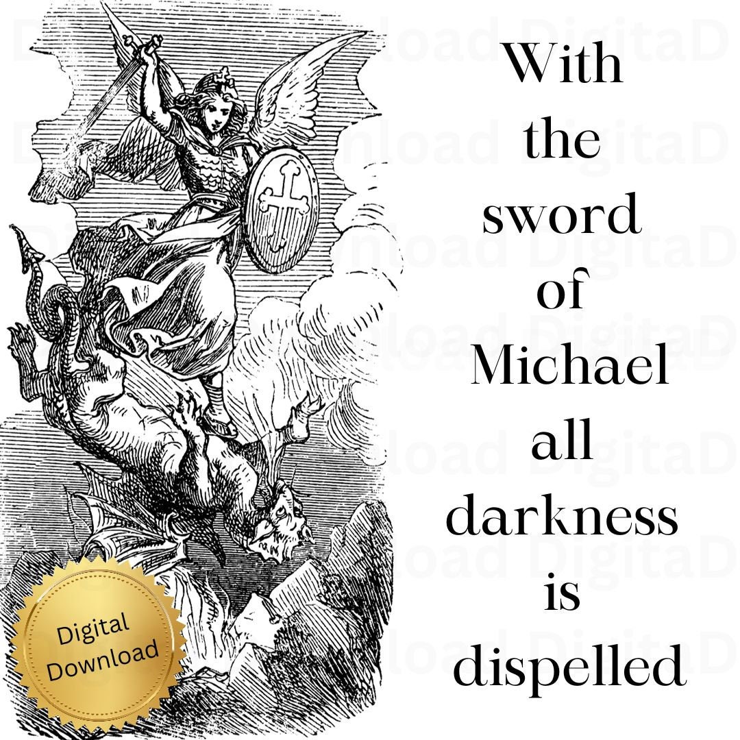 Sword of Michael SVG, PNG and JPEG Files Catholic Digital Downloads - Etsy