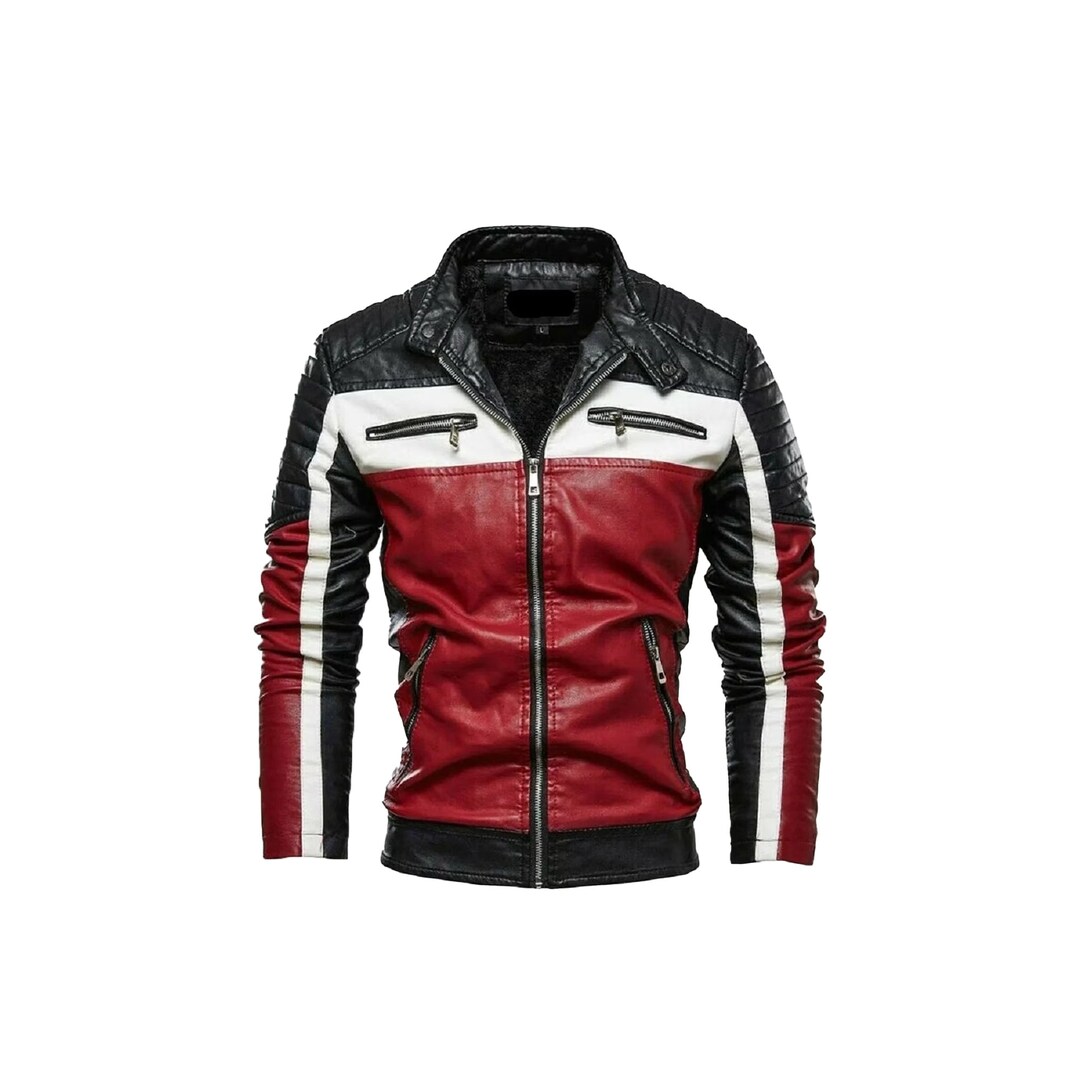Men's Vintage Cafe Racer Biker Jacket, Classic Vintage Cafe Racer ...