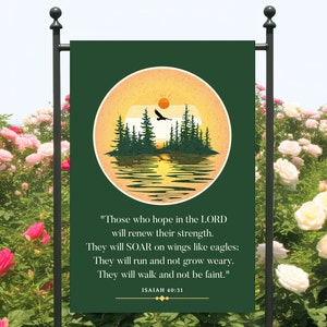 Hope in the Lord Garden & House Banner, Bible Verse Garden Flag ...