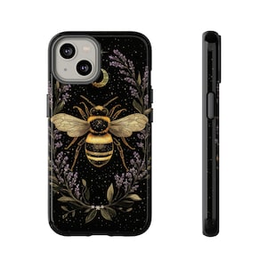 Tough Phone Case, Mystic Queen Bee Botanical Phone Case, Bee Lover Gift ...
