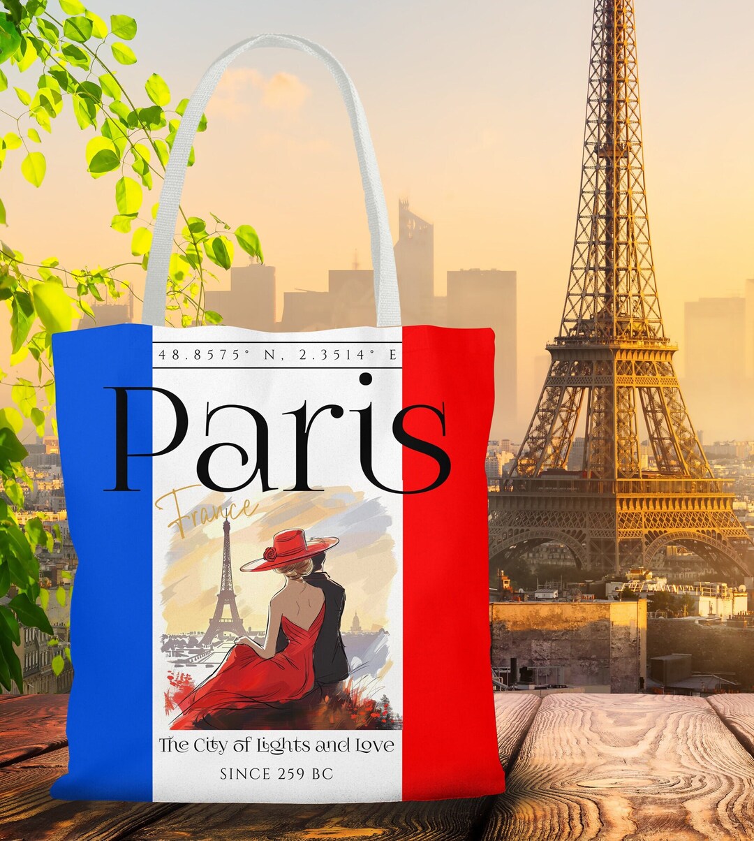 Paris France Tote Bag: City of Love Travel Bag - Etsy