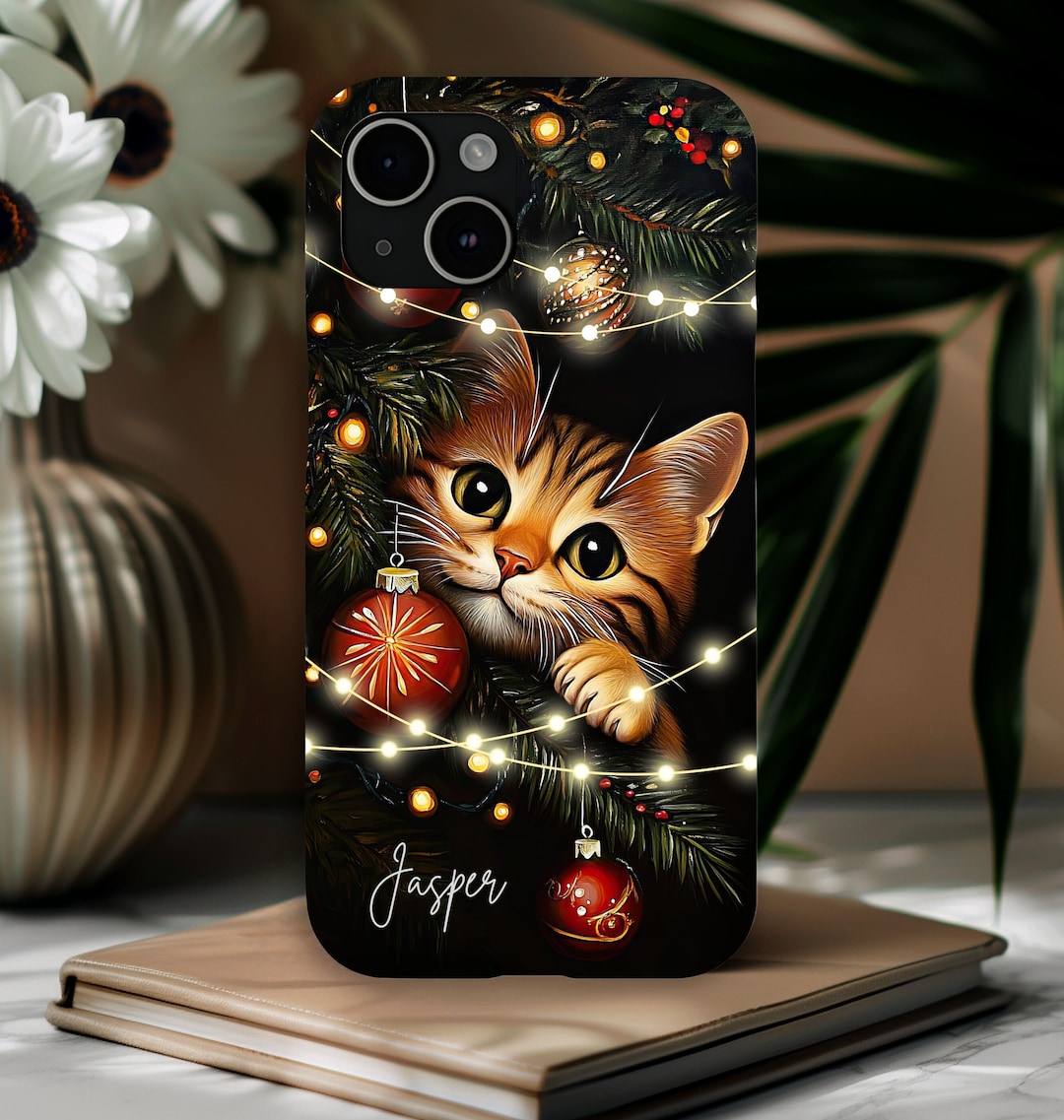 Personalized Magsafe iPhone Case, Cat Lover Christmas Gift, Christmas ...