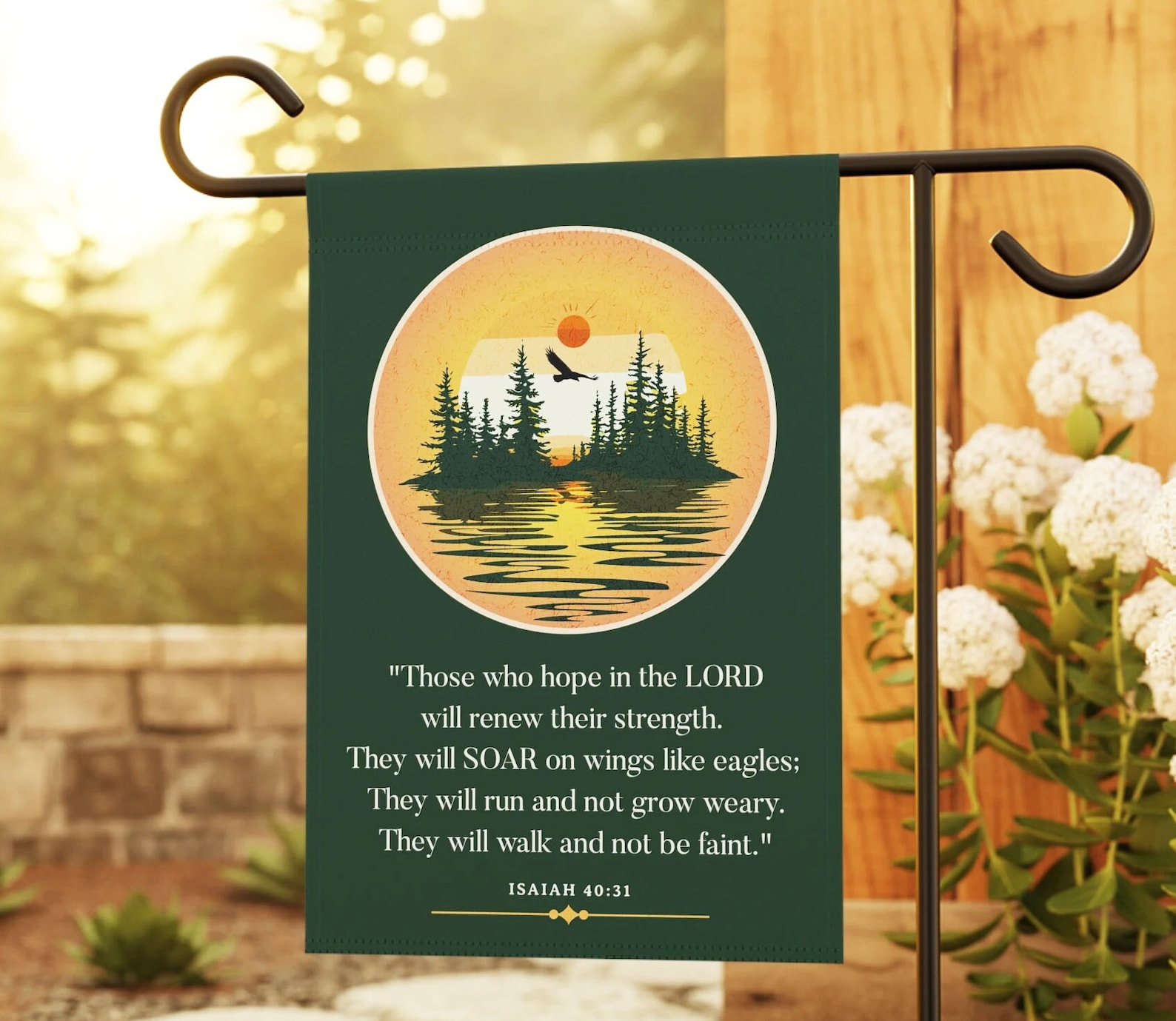 Hope in the Lord Garden & House Banner, Bible Verse Garden Flag ...